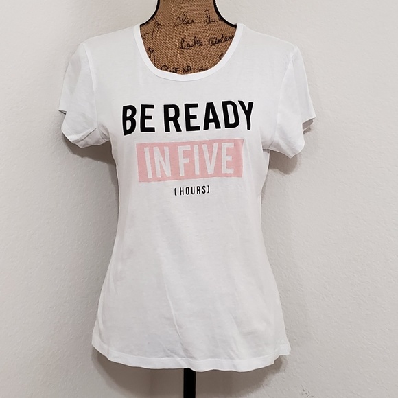 Atmosphere | Tops | Atmosphere The Crew Tee White Cap Sleeve B Ready In ...